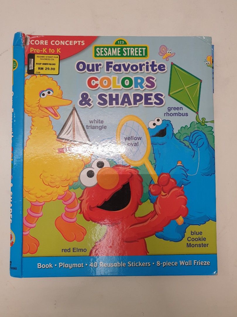 Sesame Street Our Favorite Colors & Shapes Book, Hobbies & Toys, Books ...