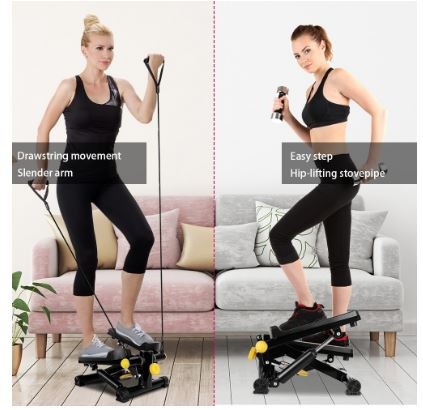 Silent Stepper with LCD Monitor Mini Home Portable Cardio Exercise ...