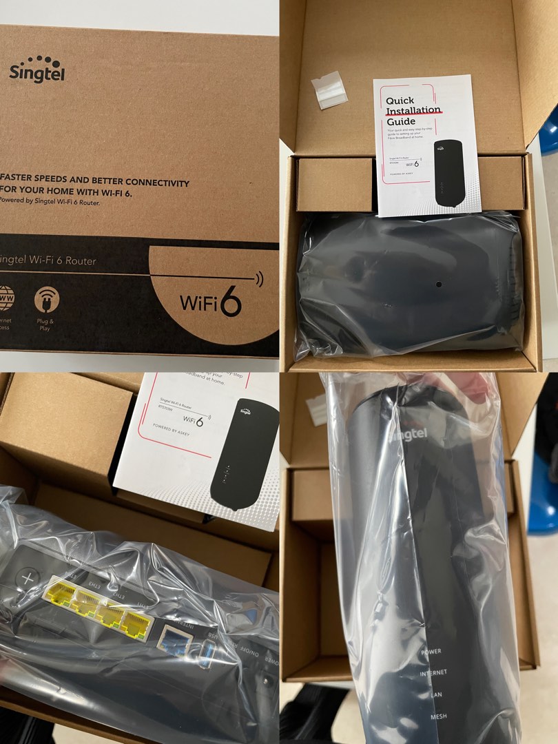 Singtel WI-FI 6 Router, TV & Home Appliances, Electrical, Adaptors ...