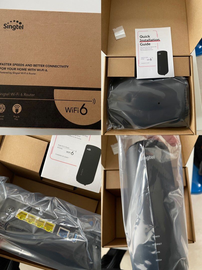 Singtel WI-FI 6 Router, TV & Home Appliances, Electrical, Adaptors ...