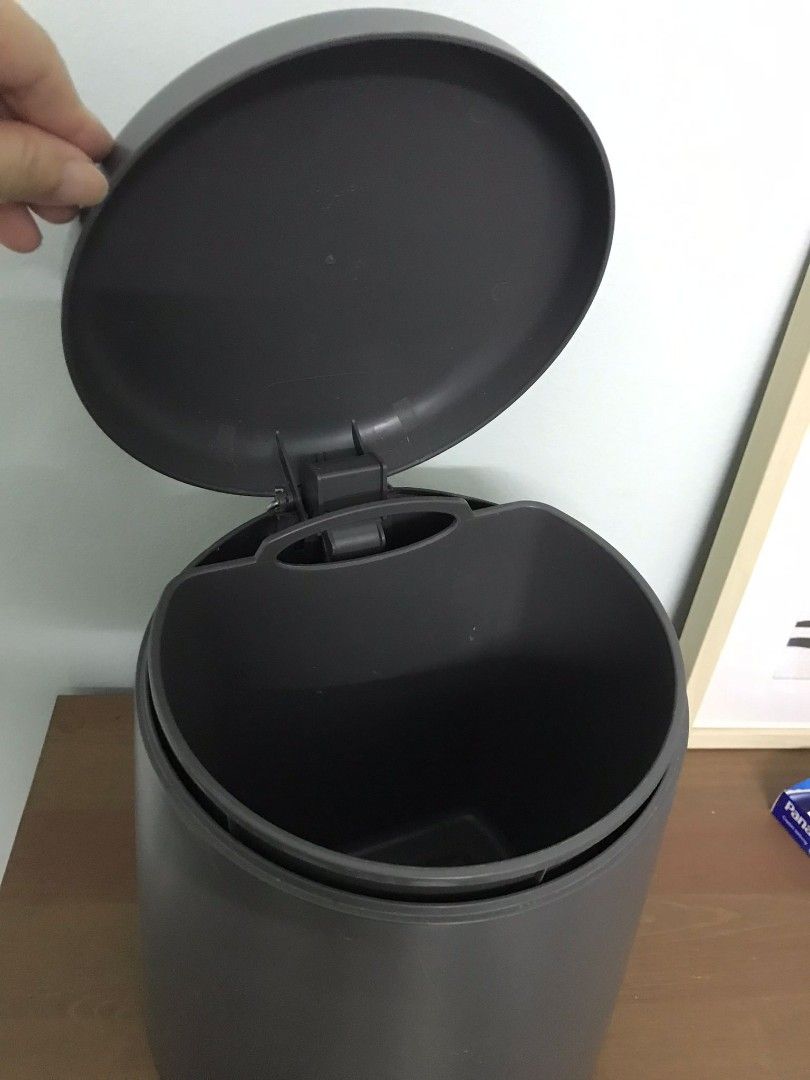 Snapp dark grey 5l IKEA pedal bin, Furniture & Home Living, Cleaning ...