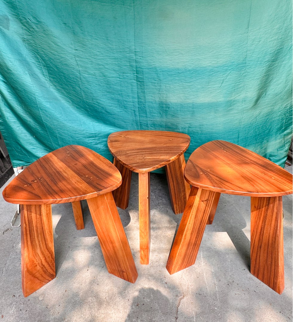 Solid wood Stool Chairs on Carousell