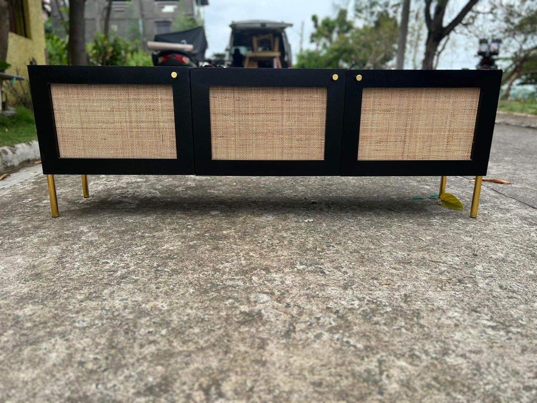 Solihiya media console wooden tv rack on Carousell