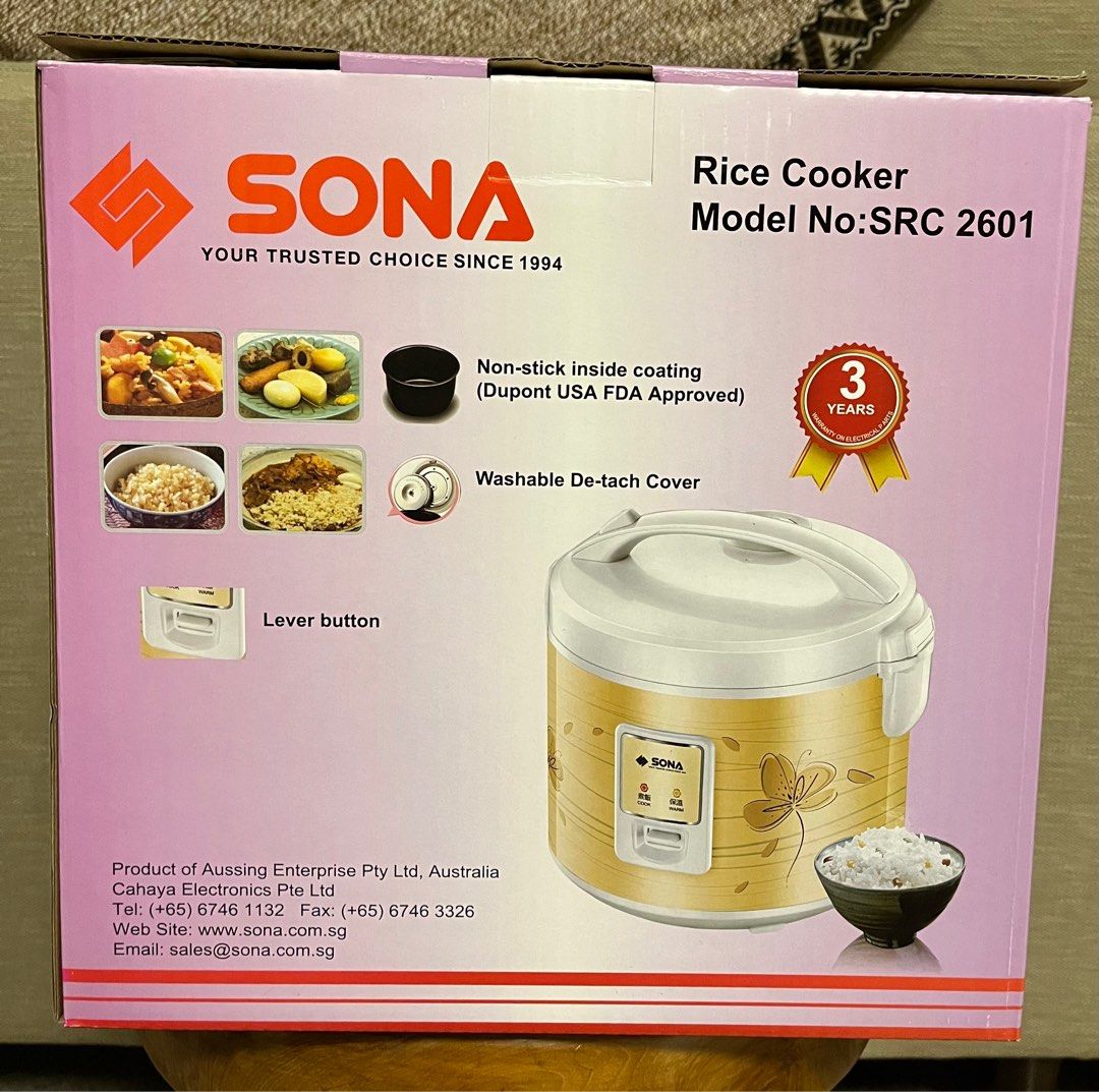 Sona rice cooker 1.8L, TV & Home Appliances, Kitchen Appliances ...