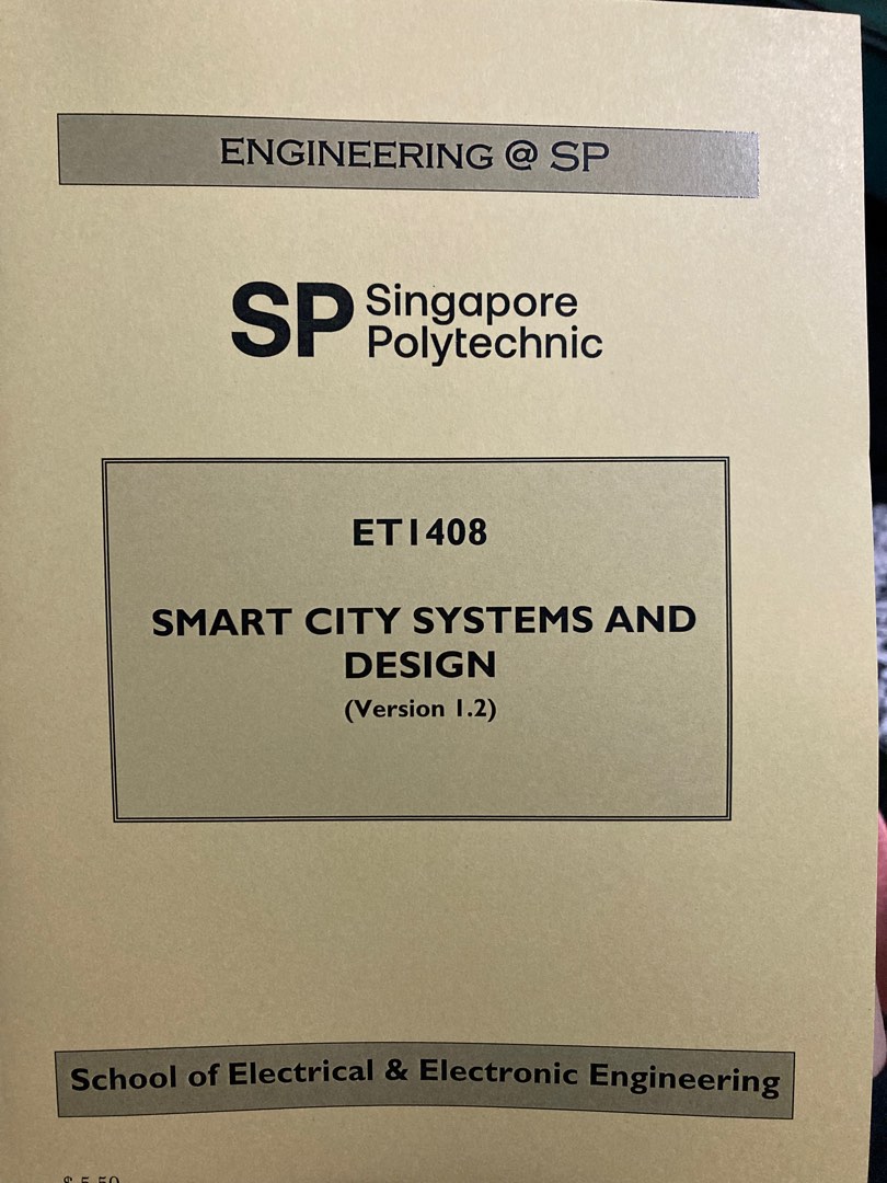 SP SCSD Smart City Systems And Design Coursebook Coursenotes Notes