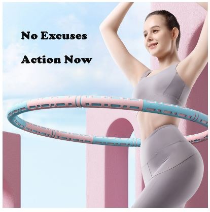 Sports Hula Hoop Removable Stainless Steel Hula Circle Slimming ...