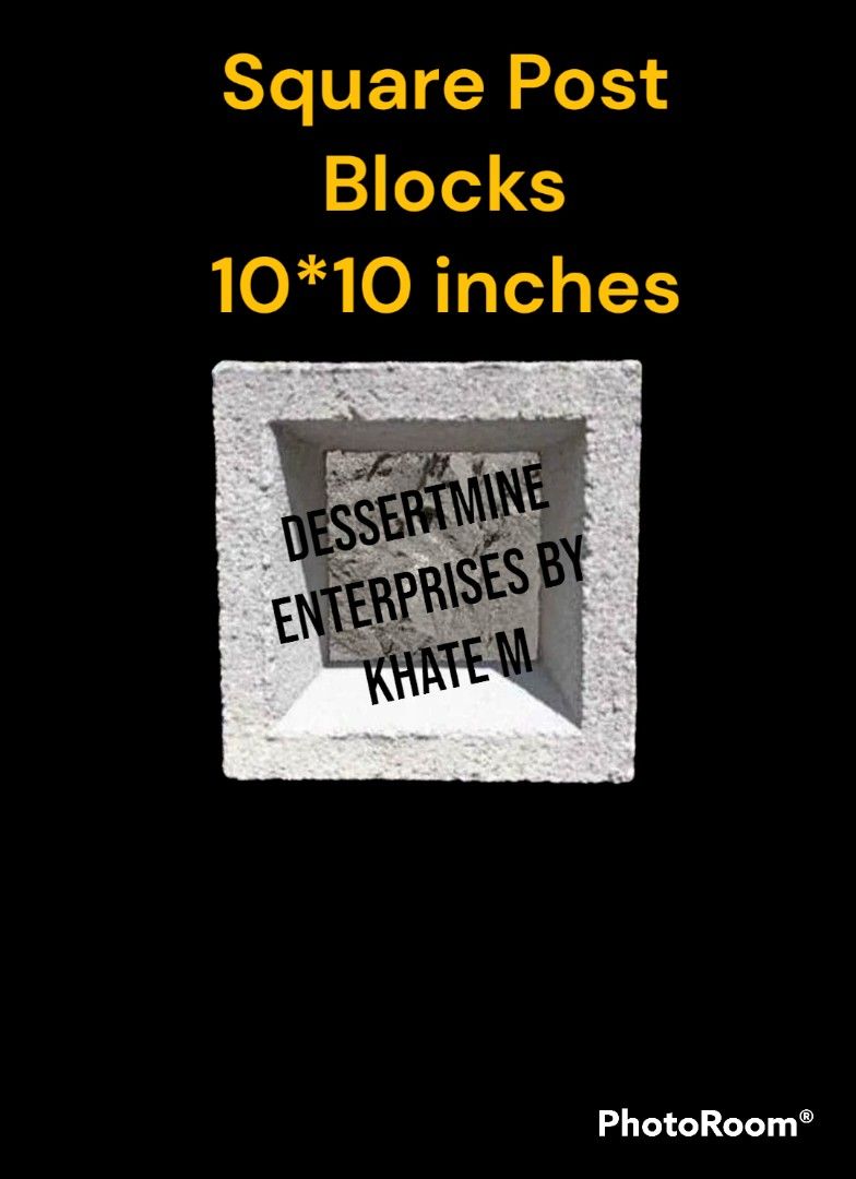 Square post blocks 10x10 inches, Commercial & Industrial, Construction ...