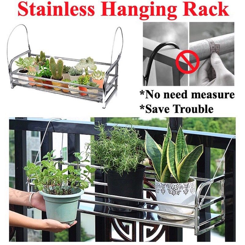 Stainless steel plant racks, Furniture & Home Living, Gardening, Pots ...