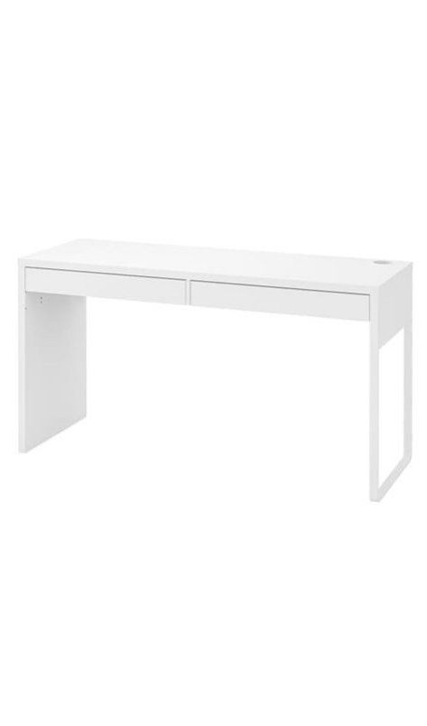 Study table, computer table, Dressing tables, desk, MICKE Desk White ...