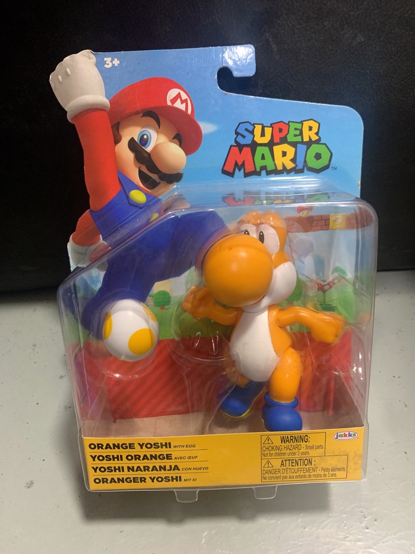 SUPER MARIO ORANGE YOSHI, 興趣及遊戲, 玩具 & 遊戲類 - Carousell