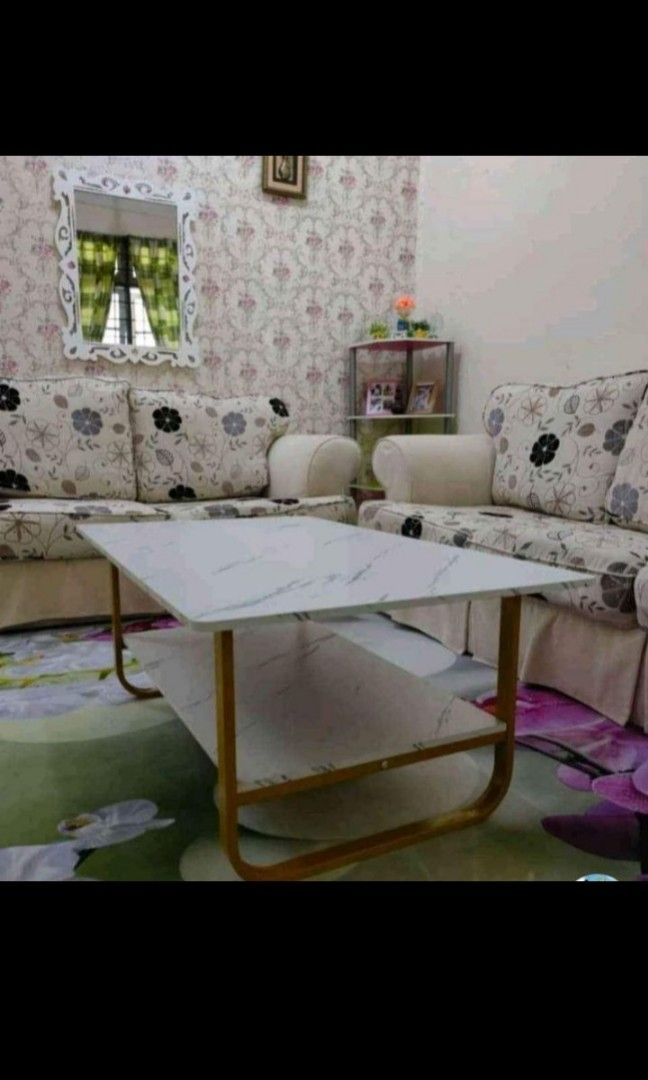 Table Kopi Meja Morden Living Room Corner Table Balcony Tea Table ...