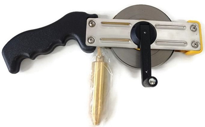 Tajima/Nihon Doki Oil Gauging Tape w/ 350g Plumb Bob Stainless Steel Blade 30m Model: STT-30 ...