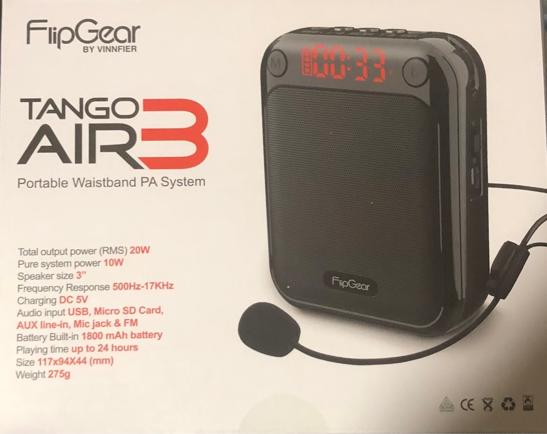 Tango Air 3 Portable Waistband PA System, Audio, Portable Audio ...