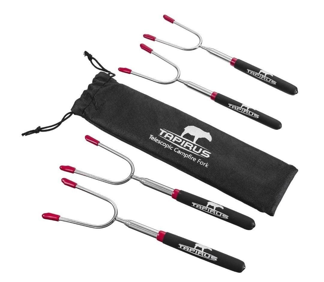 Tapirus Marshmallow Roasting Sticks | Set of 4 Extra Long Extendable ...