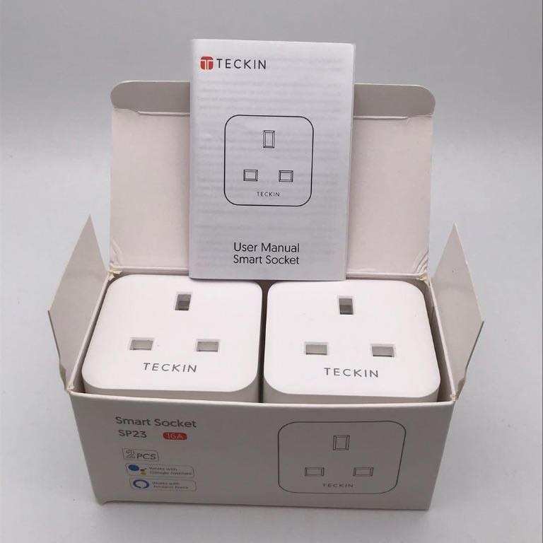 Teckin Smart Plug 13A WiFi Socket SP23 2-Pack, TV & Home Appliances ...