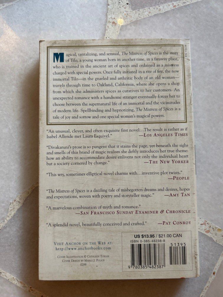 The Mistress of Spices by Chitra Banerjee Divakaruni, Hobbies & Toys ...