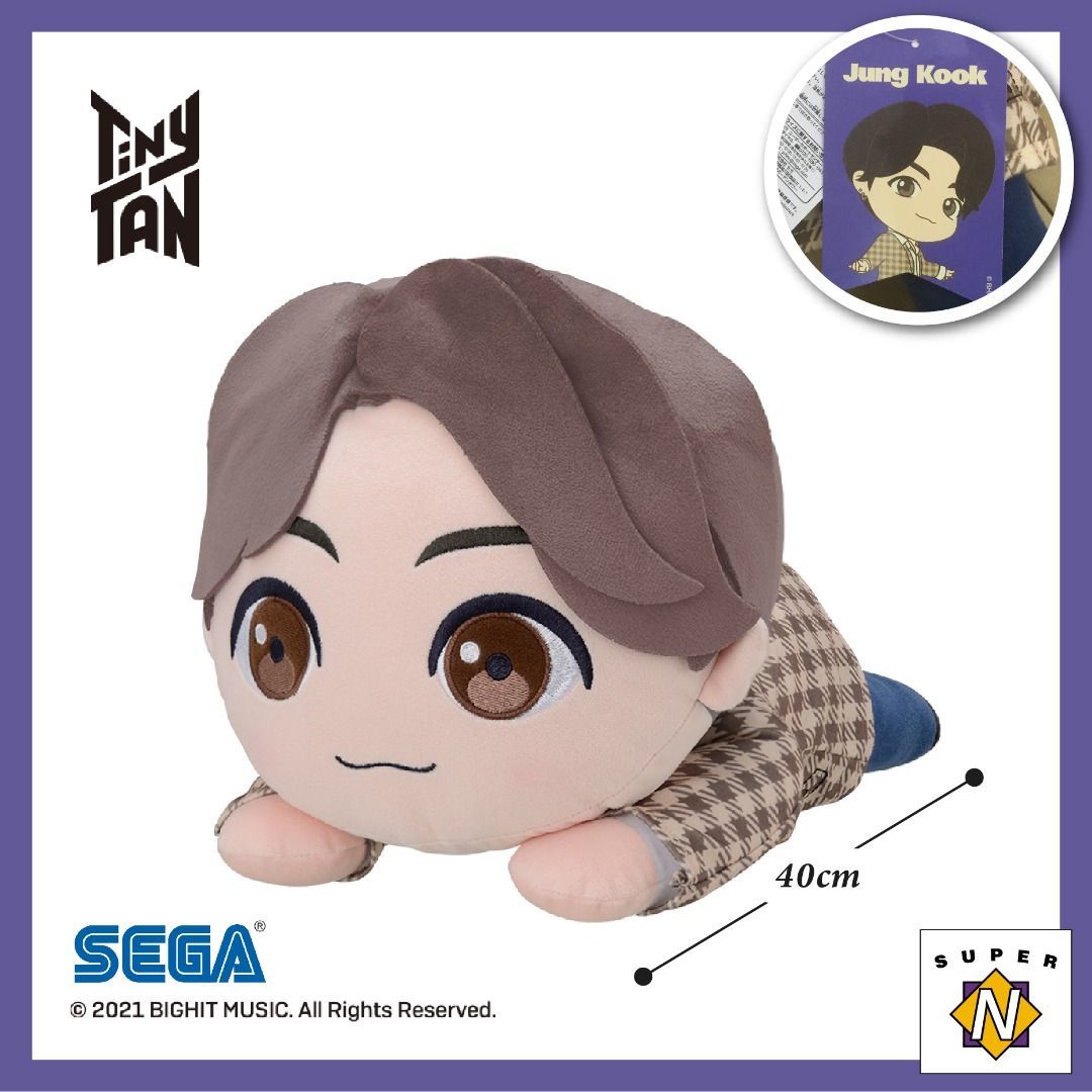 TinyTAN - Jungkook (BTS) ~Dynamite~ Mega Jumbo Nesoberi (Laying Down) Plush Toy by SEGA Japan ...