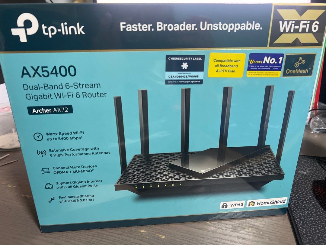TP-Link AX5400 Dual-Band 6-Stream Gigabit Wi-Fi 6 Router, Computers ...