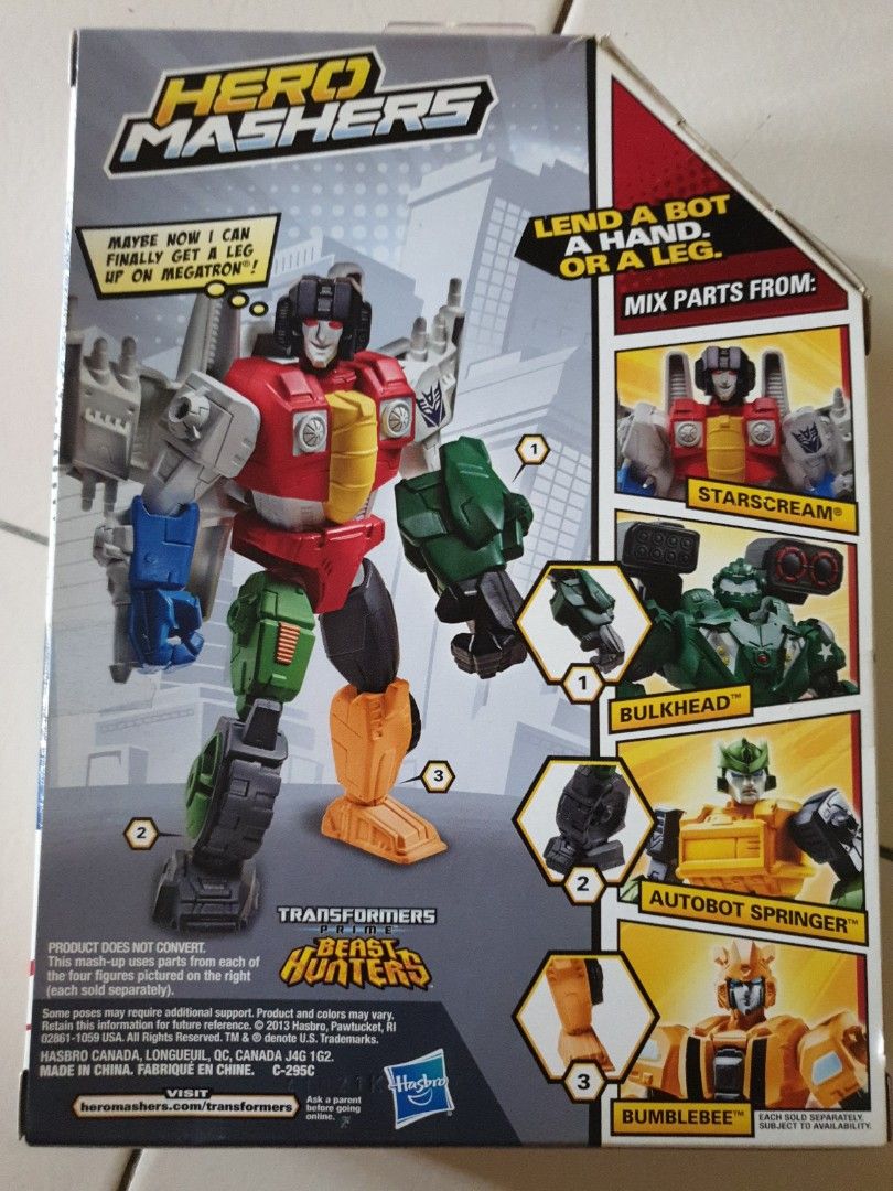 TRANSFORMERS HERO MASHERS ( STARSCREAM & AUTOBOT SPRINGER ), Hobbies ...