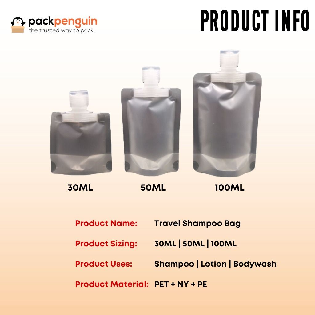 Travel Shampoo Bag | Disposable Lotion Pouch, Hobbies & Toys, Travel ...