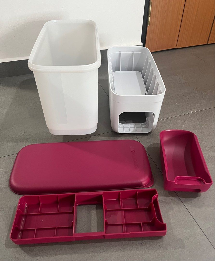 Tupperware Rice Smart 10kg container (Authentic), Furniture & Home ...