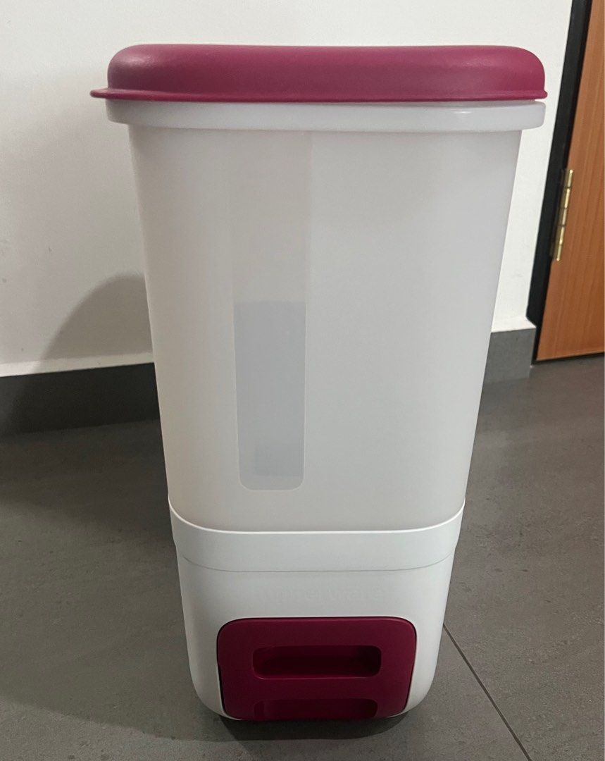Tupperware Rice Smart 10kg container (Authentic), Furniture & Home ...