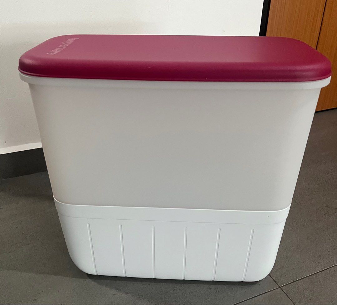 Tupperware Rice Smart 10kg container (Authentic), Furniture & Home ...
