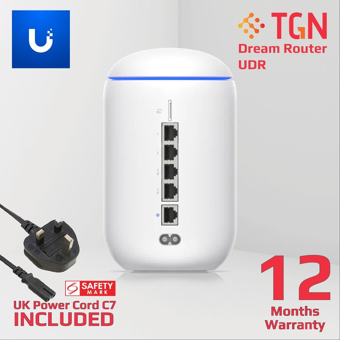 Ubiquiti Dream Router with UK power cord *Local SG support and warranty ...