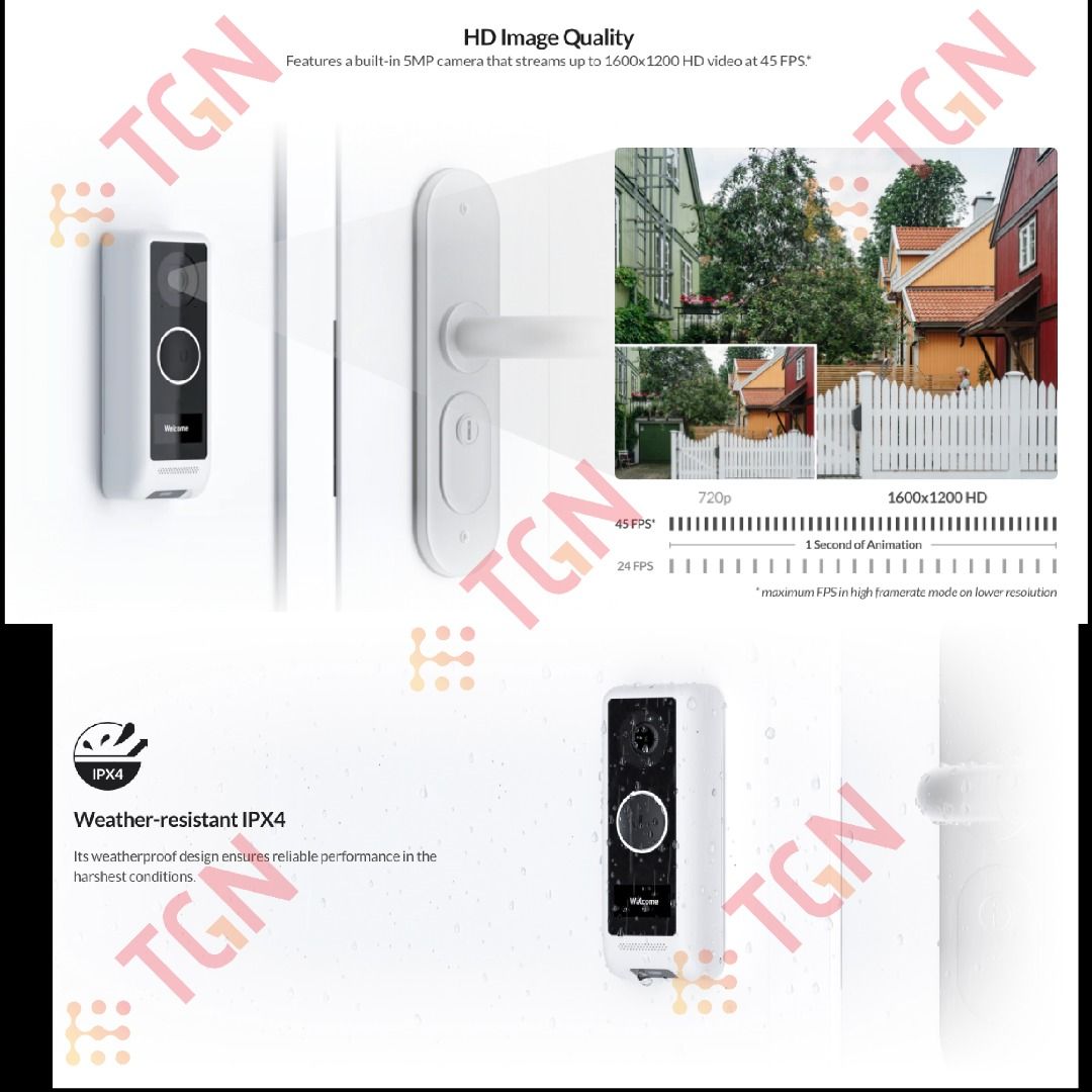 Ubiquiti UniFi Protect G4-Doorbell with 220V transformer - Local ...