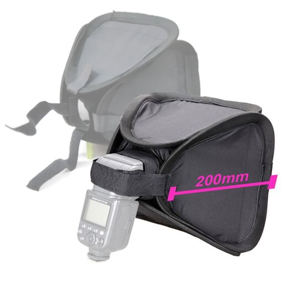 Universal Square On Camera Flash Softbox Mini 23cm for Speedlite(2602 ...