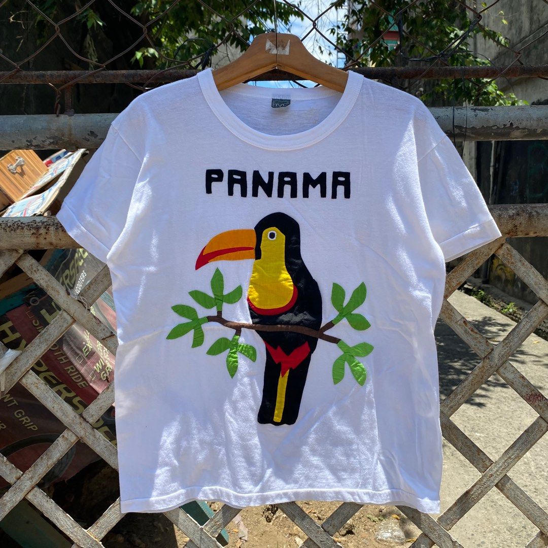 VINTAGE 70’s/80s PANAMA TEE PATCH, Men's Fashion, Tops & Sets, Tshirts ...