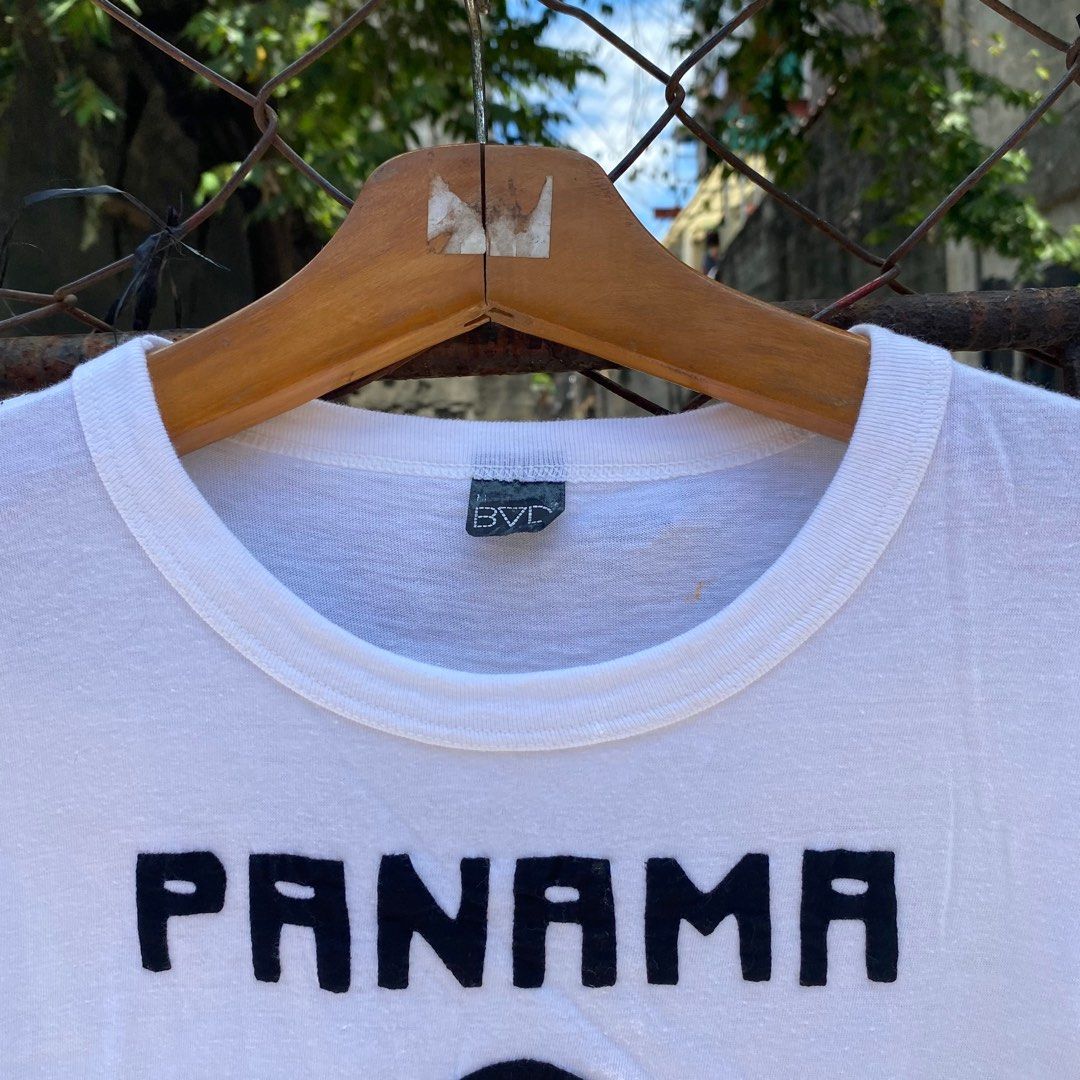 VINTAGE 70’s/80s PANAMA TEE PATCH, Men's Fashion, Tops & Sets, Tshirts ...