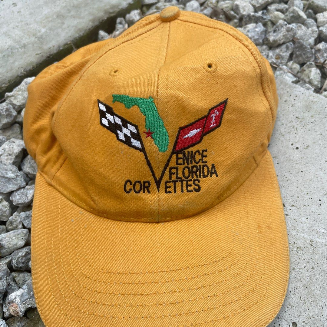 Vintage Venice Florida Corvettes Car Club Cap, Men's Fashion, Watches ...