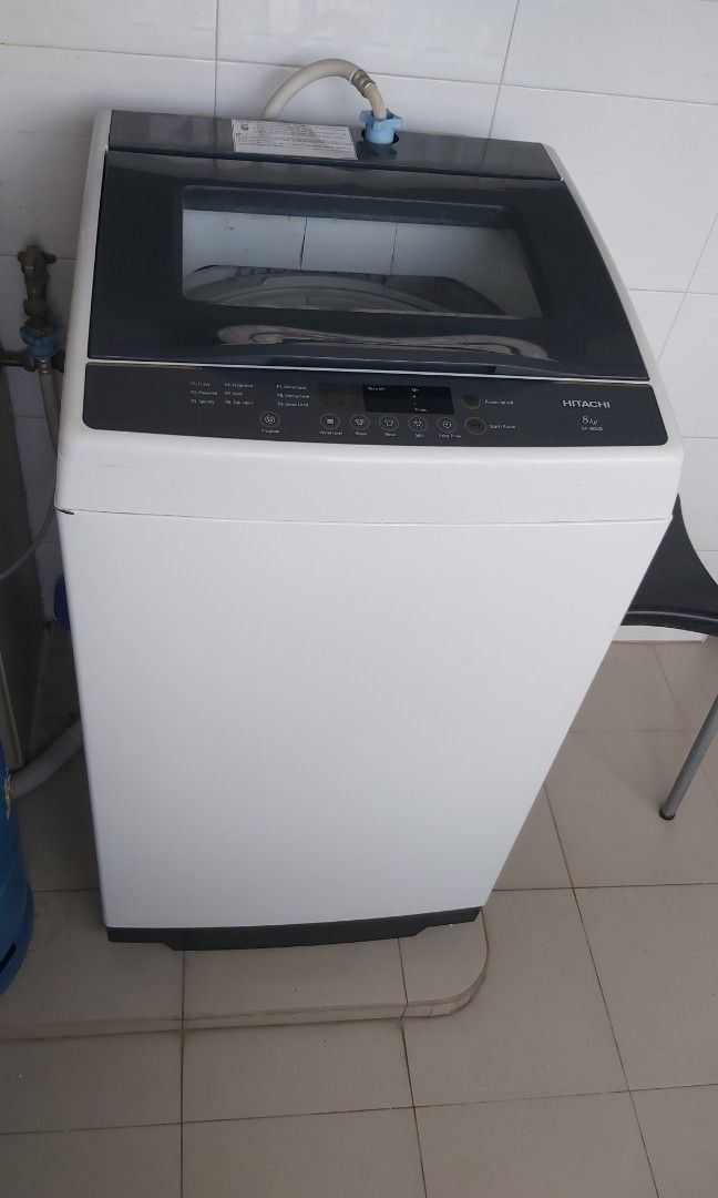 Washing machine Hitachi 8kg SF-80XB. Top open. Bought in Jun2020., TV ...