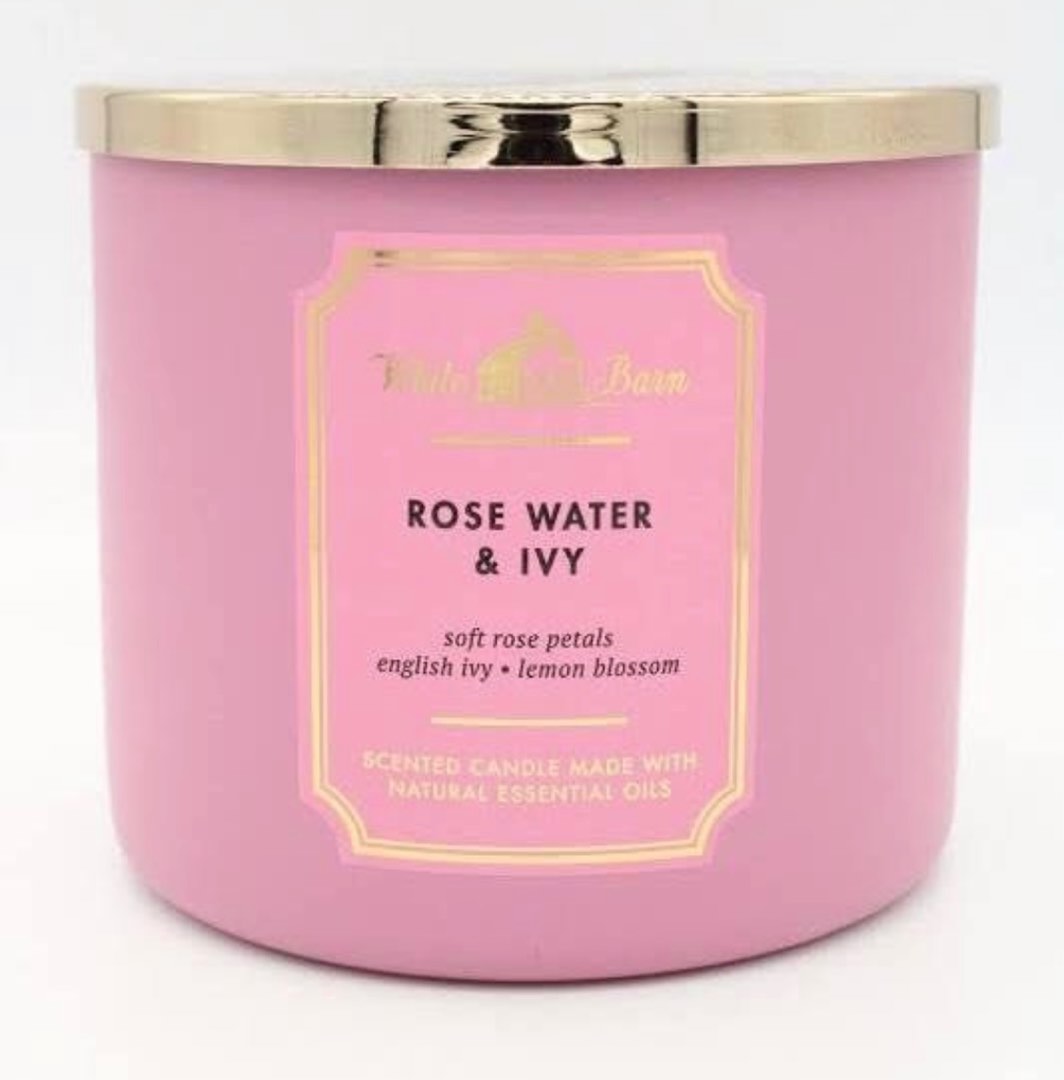 White Barn Rose Water & Ivy Candle, Furniture & Home Living, Home ...