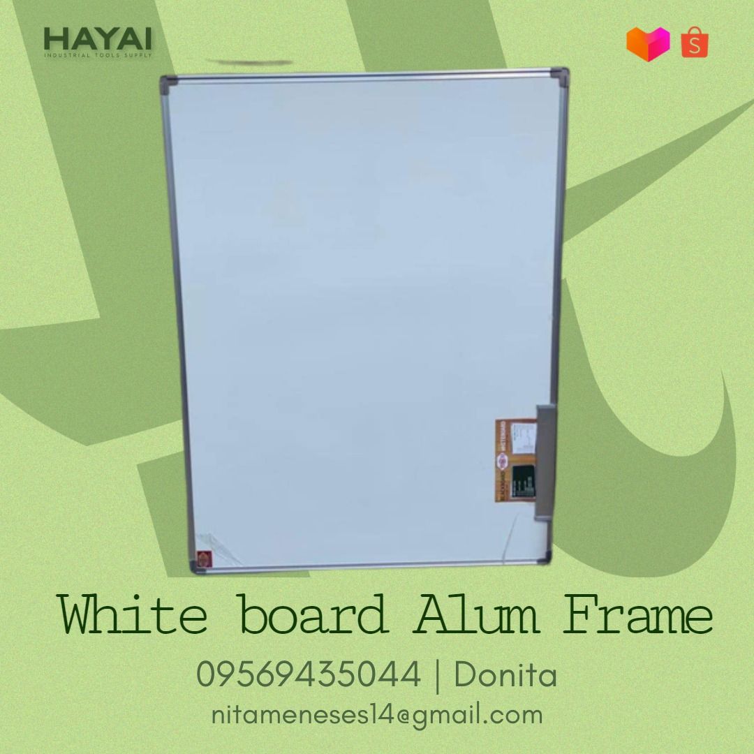 White board Aluminum Frame, Commercial & Industrial, Construction Tools ...