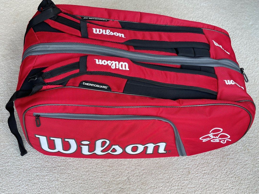 Wilson 12 Racket Bag, Sports Equipment, Sports & Games, Racket & Ball ...