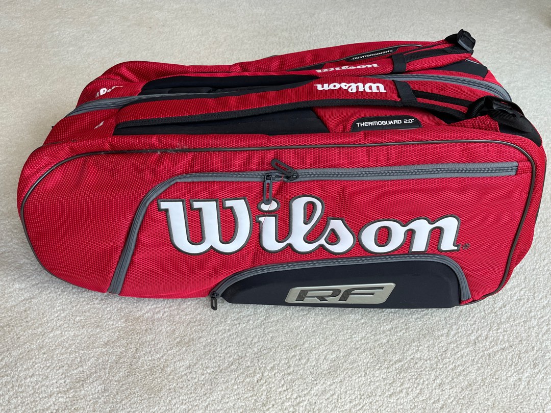 Wilson 12 Racket Bag, Sports Equipment, Sports & Games, Racket & Ball ...