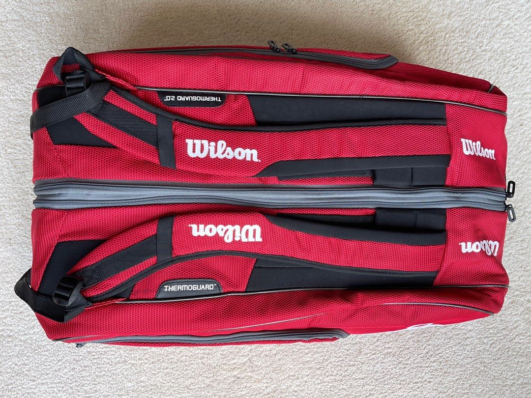 Wilson 12 Racket Bag, Sports Equipment, Sports & Games, Racket & Ball ...