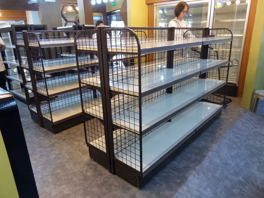 Wire Mesh Backing Gondola Racks on Carousell