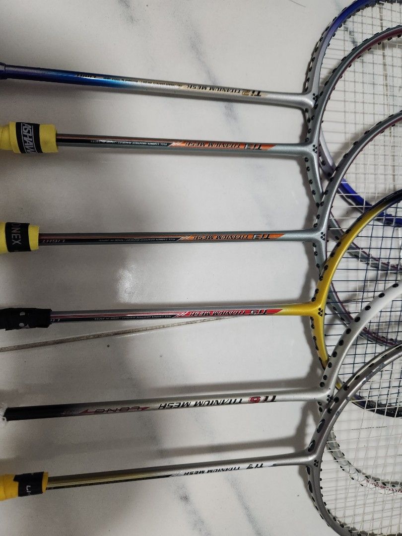Yonex Titanium Mesh Ti2 Ti3 Ti5 Ti6 Ti7, Sports Equipment, Sports & Games, Racket & Ball Sports ...