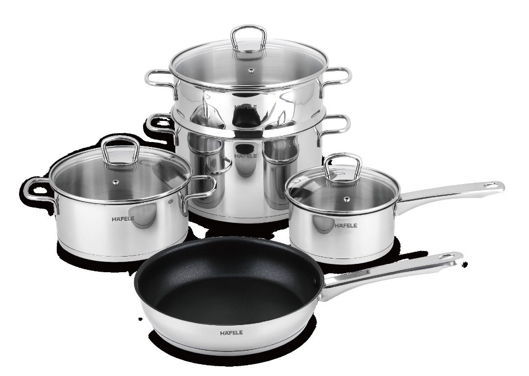 10% OFF! Hafele Stainless Cook Ware Set 8 pieces Professional German ...