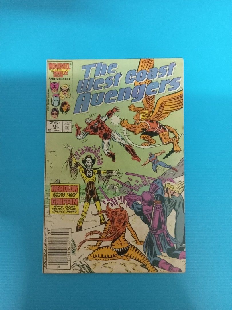 1st cover & full app Headlok ( The West Coast Avengers #10 ) Al Milgrom ...