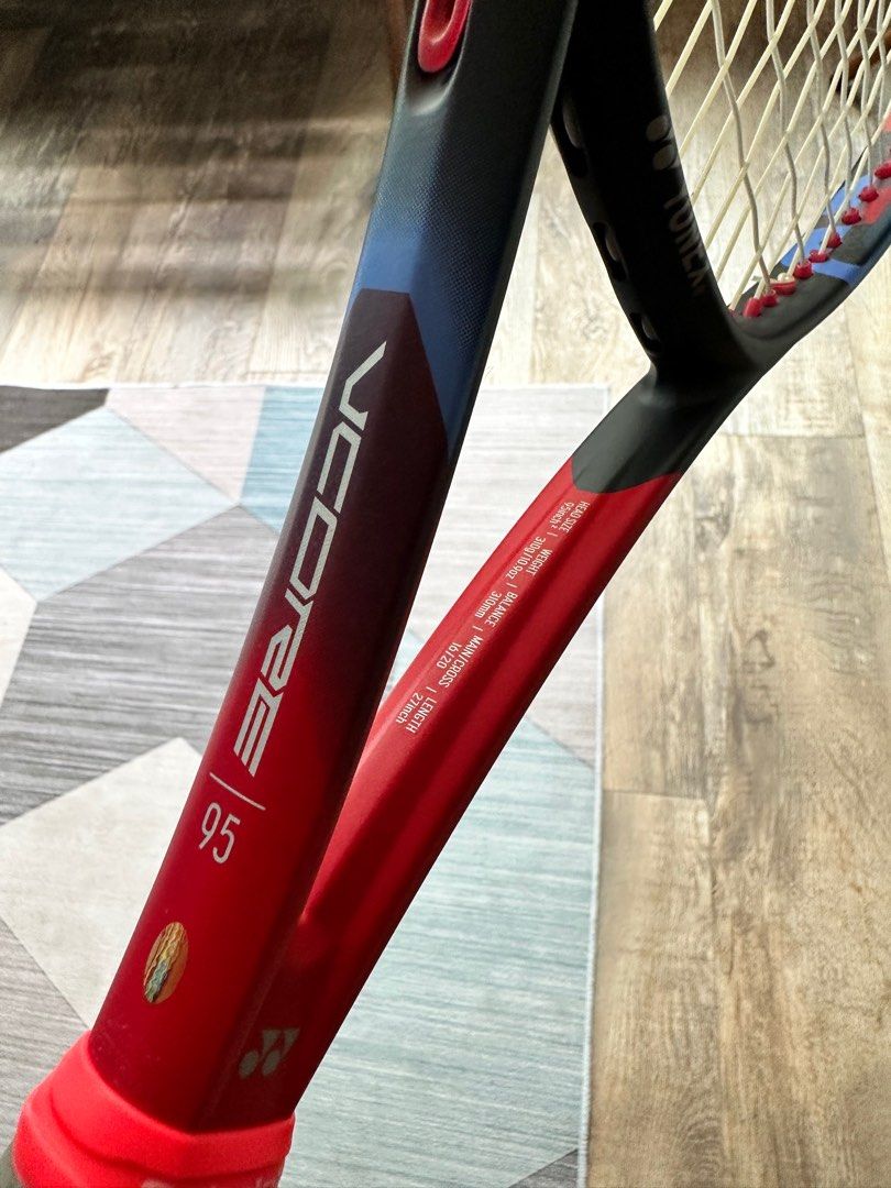 [PREMIUM STRINGS] 2023 Yonex VCORE 95, Grip 3, Sports Equipment, Sports & Games, Racket & Ball ...