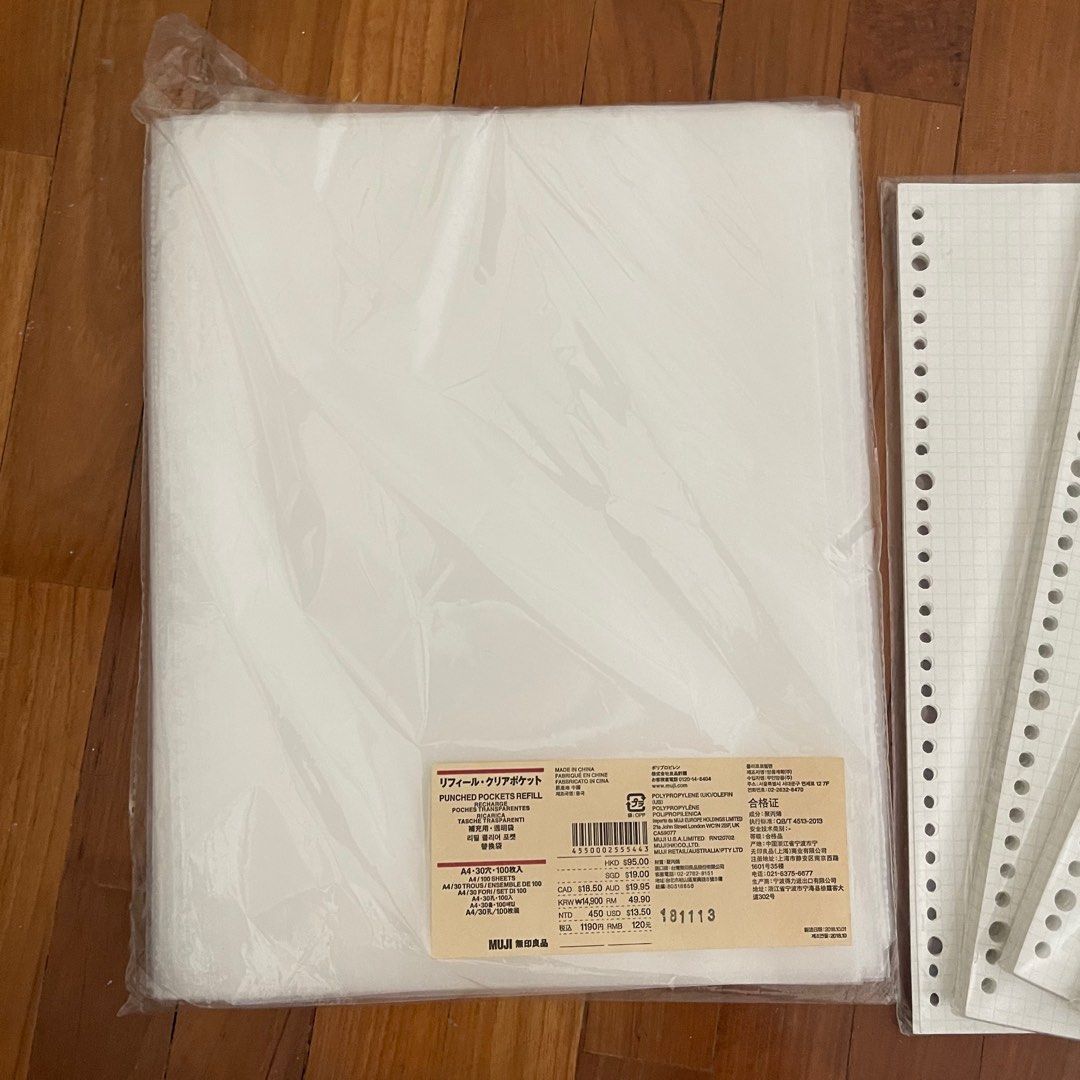 30 ring muji papers aesthetic, Hobbies & Toys, Stationery & Craft ...