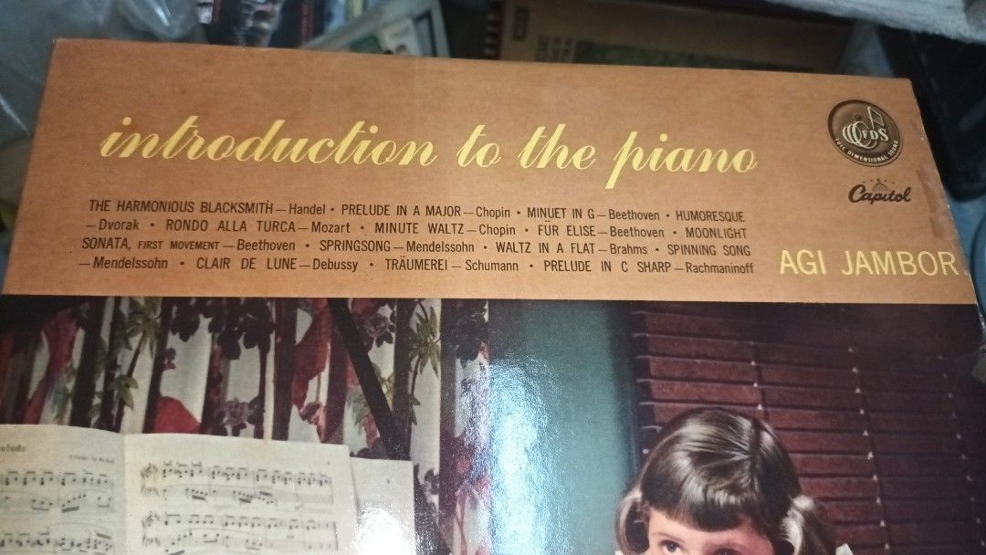 英版 古典名盤 匈牙利著名鋼琴家 AGI JAMBOR INTRODUCTION TO THE PIANO 舊版 黑膠 LP, 興趣及遊戲 ...