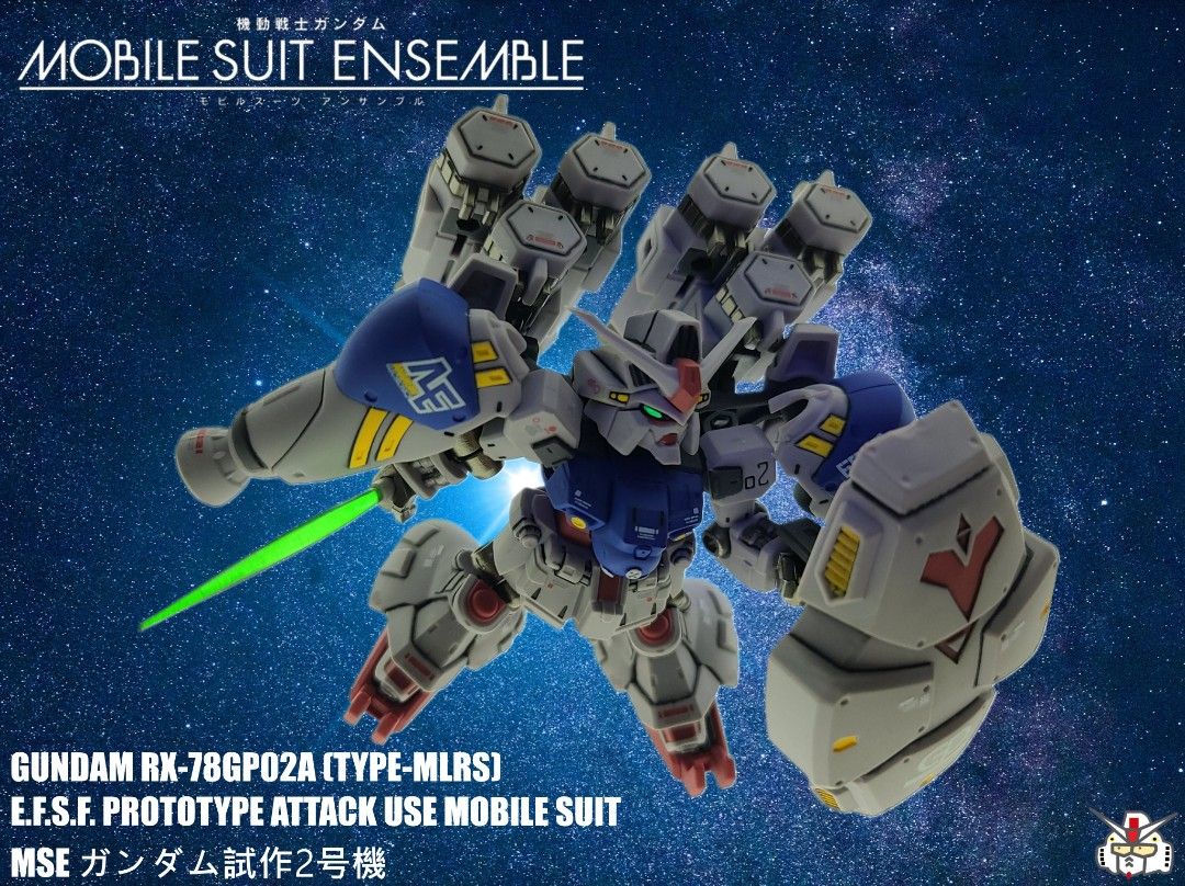 《代工》 MSE 高達模型 MOBILE SUIT ENSEMBLE (0083星塵回憶系列) EX36 GP02A(MLRS型) & GK蓄力激光劍, 興趣及遊戲, 玩具 & 遊戲類 ...