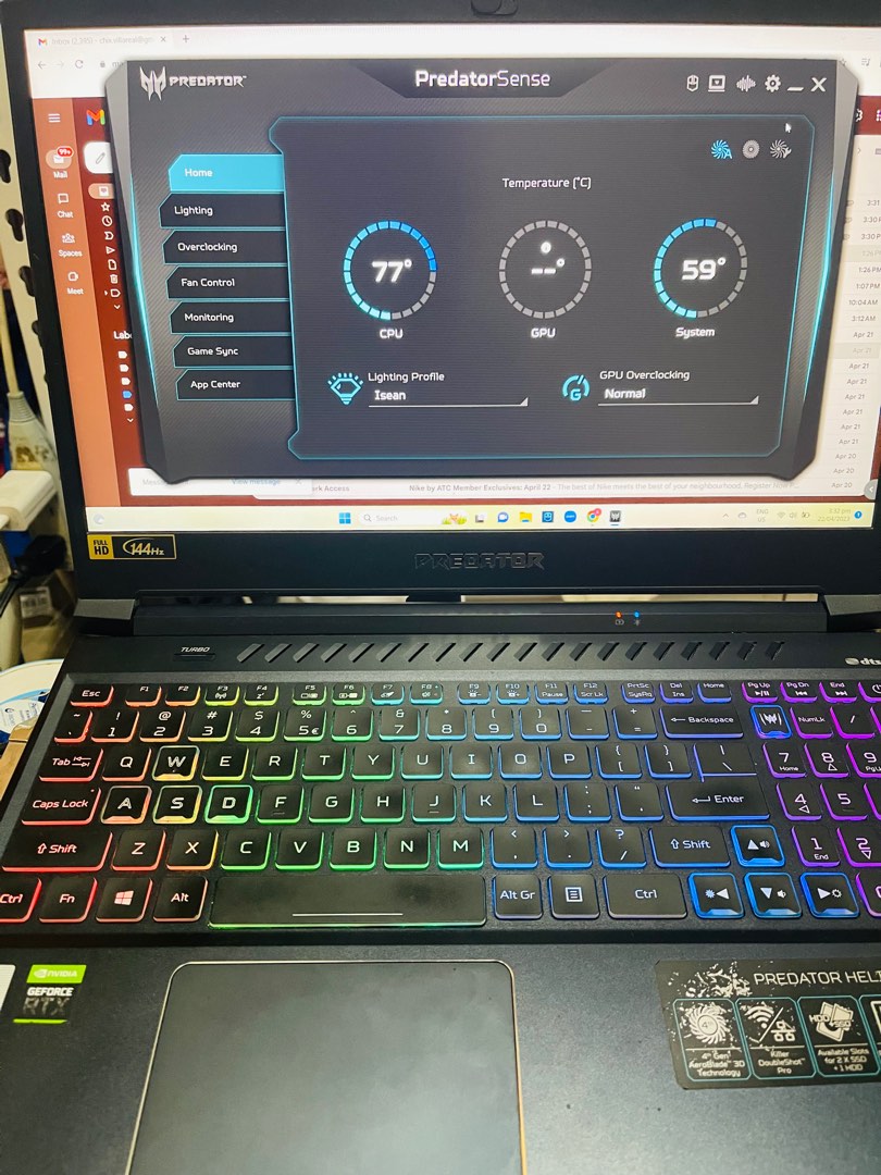 Acer Predator Helios 300 i7 10th gen rtx 3060 32gb ram, Computers ...