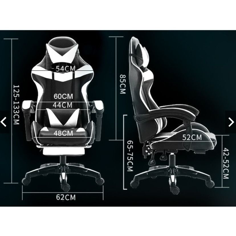 Adjustable Office Chair Ergonomic Gaming Chair without/with foot rest ...