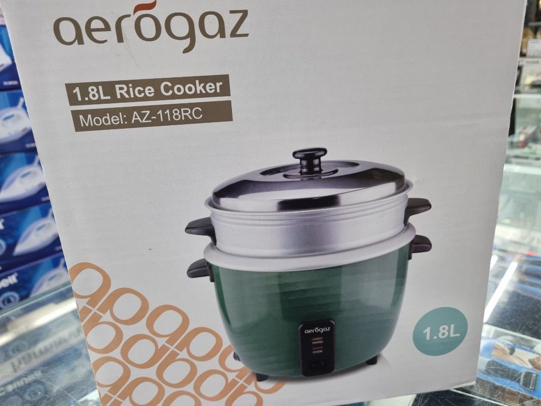 AEROGAZ 1.8L RICE COOKER, TV & Home Appliances, Kitchen Appliances ...